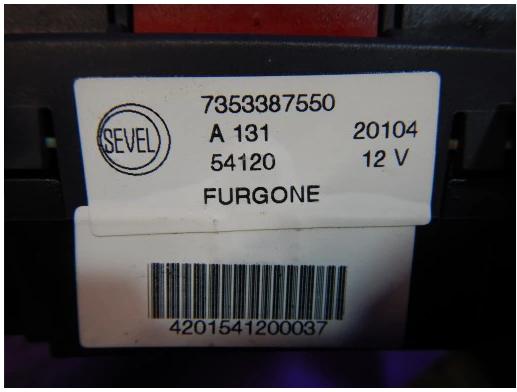 PEUGEOT BOXER I přepínač nouzových 7353387550 | EkoDily.cz