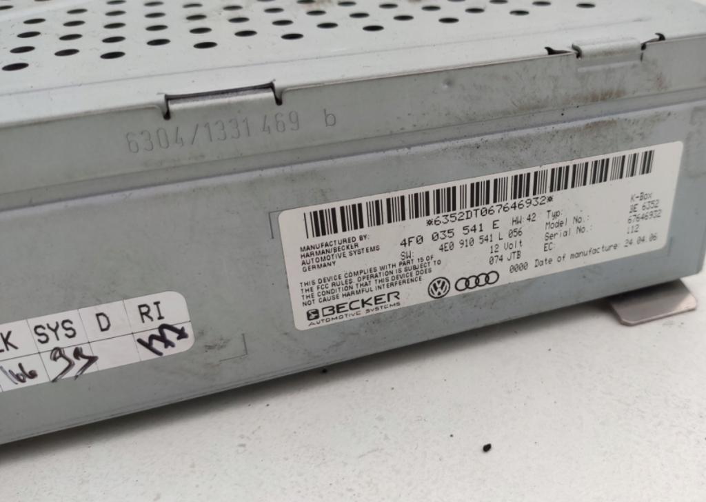 AUDI A6 C6 modul/tuner radia 4F0035541E 4E0910541L | EkoDily.cz