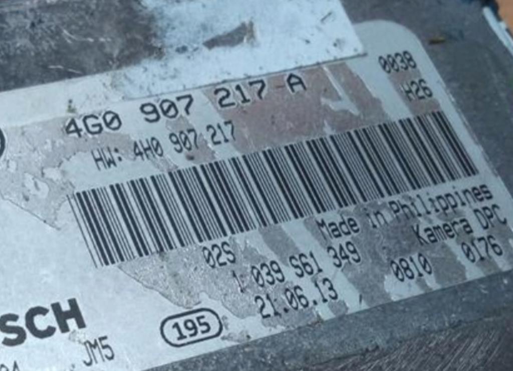 Kamera-asistent rychlosti AUDI A8 D4 4G0907217A 0203500004 | EkoDily.cz