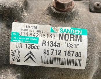 kompresor klimatizace PEUGEOT CITROEN 9671216780 | EkoDily.cz