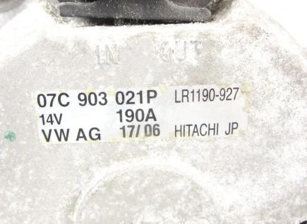 Alternator VW Phaeton 6.0 W12 07C903021P | EkoDily.cz