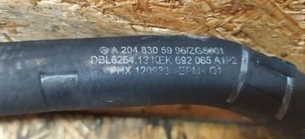 MERCEDES W204 2.2 CDI hadica Rúra vody A2048305996 | EkoDiely.sk