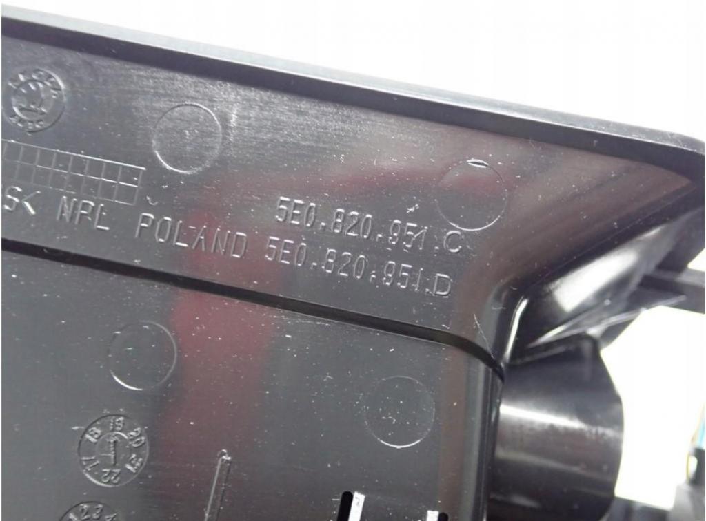 mřížky kúrenia prístrojovky SKODA OCTAVIA III 5E0820951 | EkoDily.cz