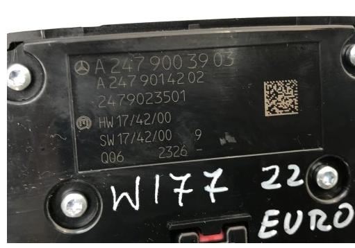 MERCEDES A W177: Panel IDRIVE TOUCHPAD: modul A2479003903 | EkoDiely.sk