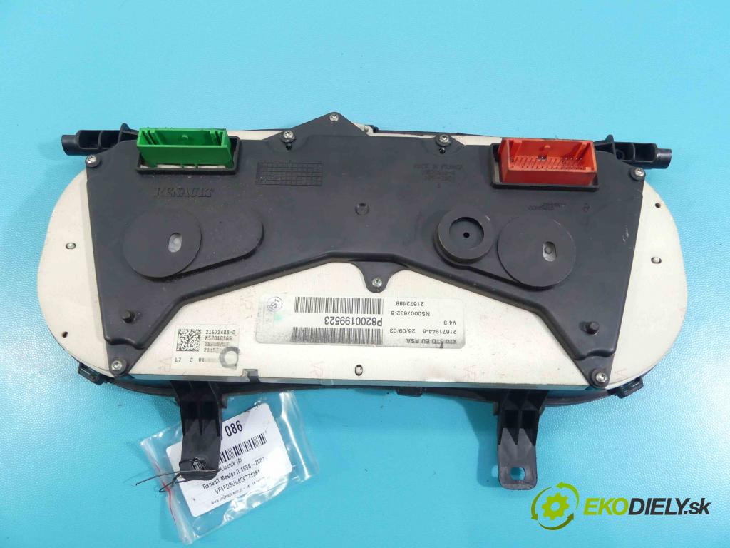 Renault Master II 1998-2007 2.5 dci 114 hp manual 84 kW 2463 cm3 5 ...