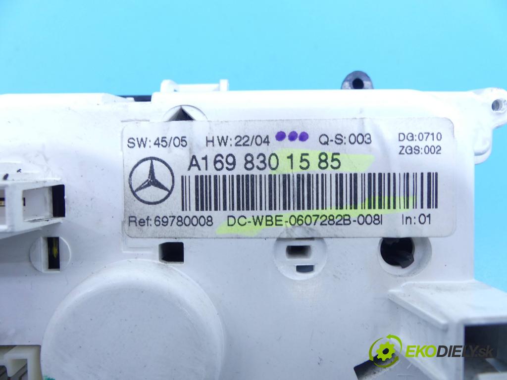 Mercedes A W169 2004-2012 1.5 8v 95 hp manual 70 kW 1498 cm3 5- palubní ...