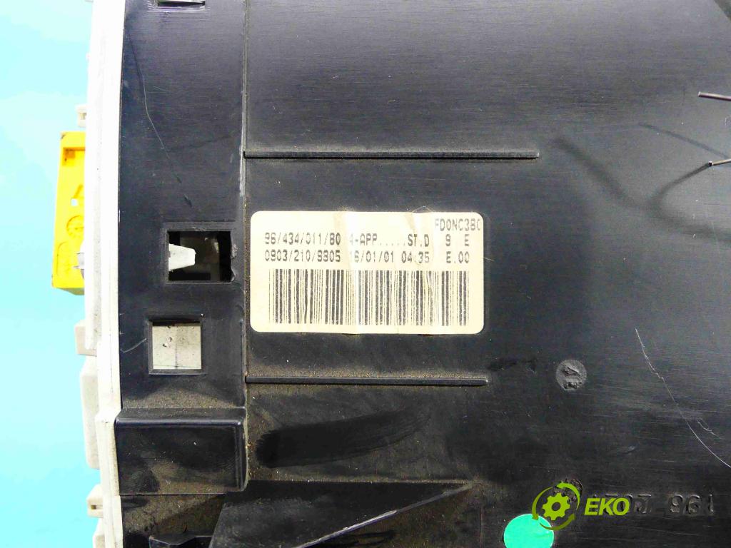 Peugeot 206 1.9d 69KM manual 51 kW 1868 cm3 3- prístrojovka/ budíky ...