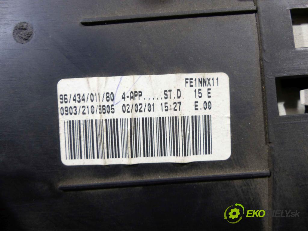 Peugeot 206 1.9d 69KM manual 51 kW 1868 cm3 5- prístrojovka/ budíky ...