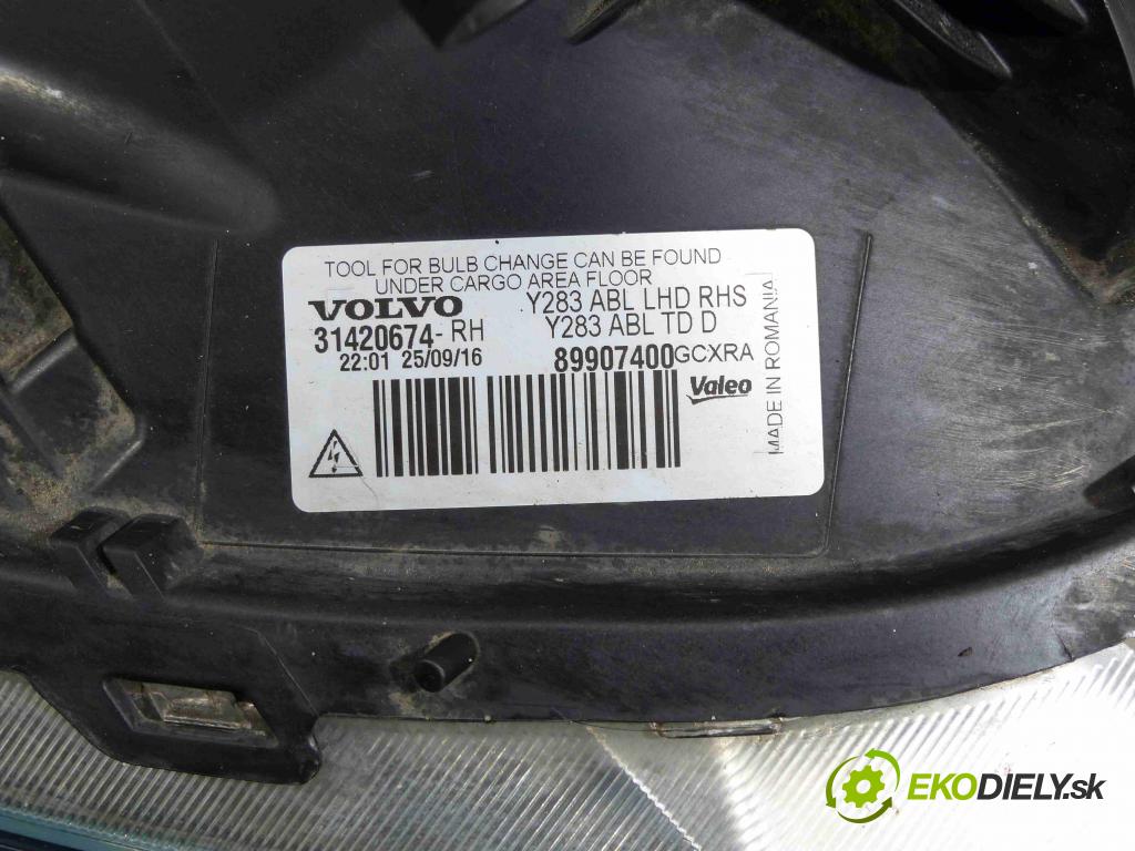 Volvo S60 II 10-18 2.0d 163 HP automatic 120 kW 1984 cm3 4- Reflektor ...