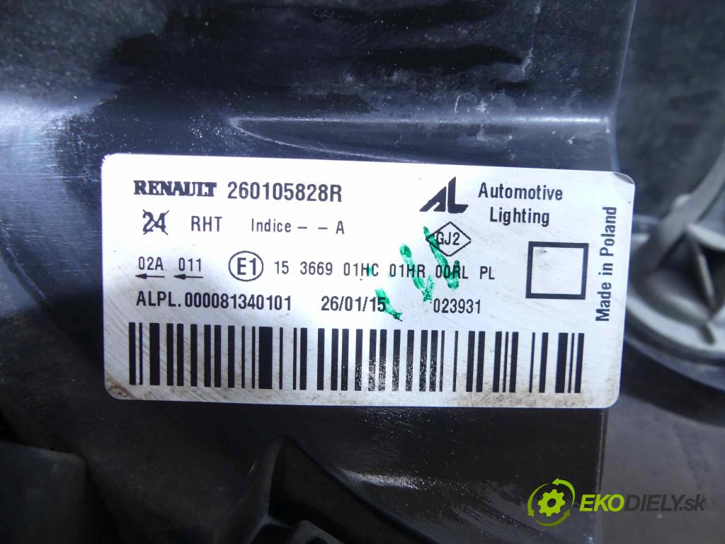 Dacia Duster I 2010-2018 1.6 16v 105 hp manual 77 kW 1598 cm3 5- světlo ...