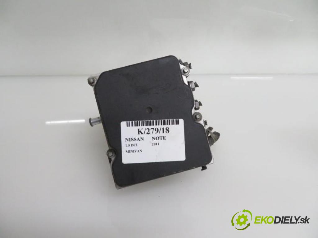 NISSAN NOTE 1.5 DCI K9K 276 manual 5 stupňová 66 kW 90 km Pumpa ABS ...