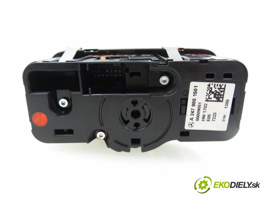 MERCEDES BENZ A W177 180d - 85 kW 116 km prepínač svetlá A2479051501 ...