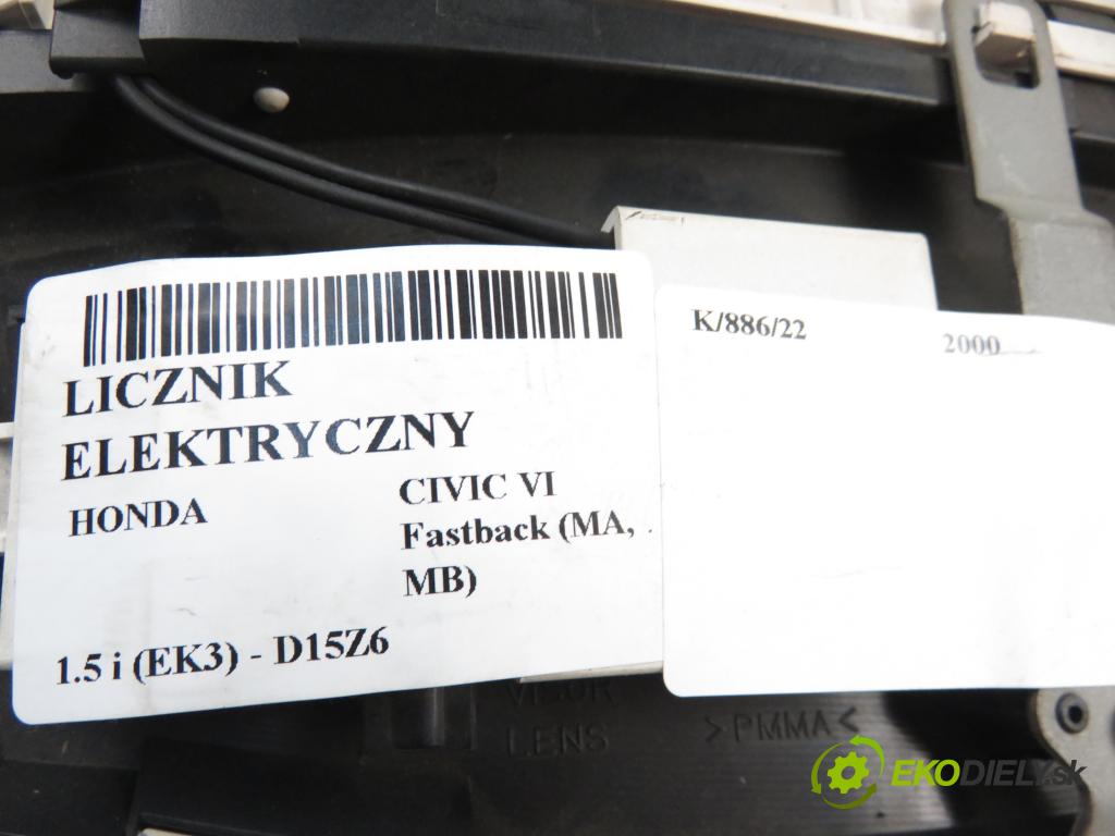 HONDA CIVIC VI Fastback (MA, MB) LIFTBACK 2000 1396,00 Liczniki, zegary ...