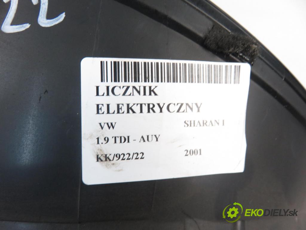 VW SHARAN (7M8, 7M9, 7M6) MINIVAN 2001 1896,00 Liczniki, zegary 1896,00 ...