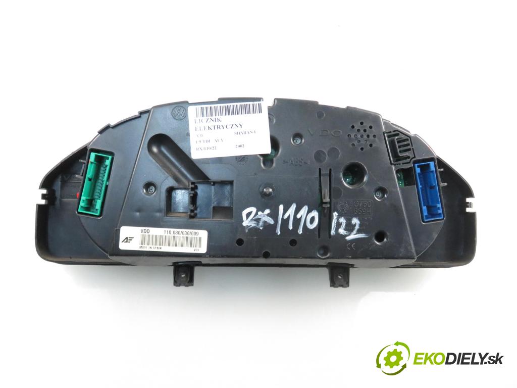 VW SHARAN (7M8, 7M9, 7M6) MINIVAN 2002 1896,00 Liczniki, zegary 1896,00 ...