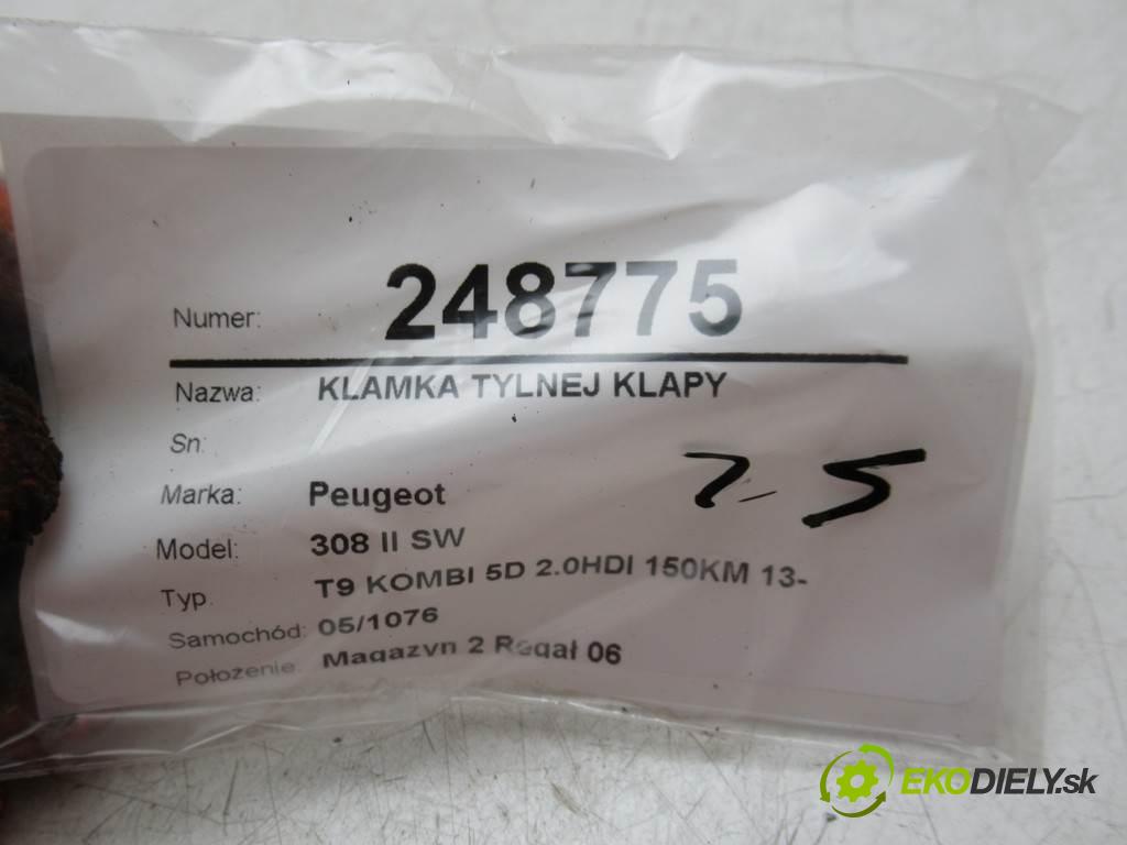 Peugeot 308 II SW 2014 T9 KOMBI 5D 2.0HDI 150KM 13- 1997 klika zadní ...