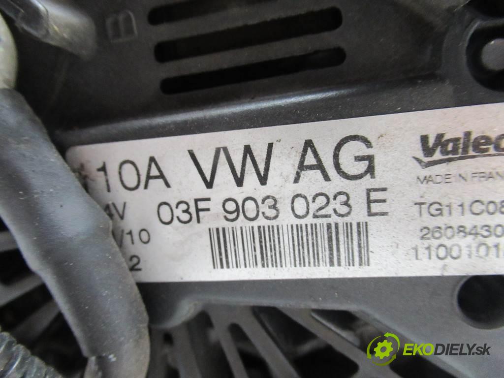 Skoda Fabia II 2010 63KW KOMBI 5D 1.2TSI 86KM 10-14 1197 Alternátor ...