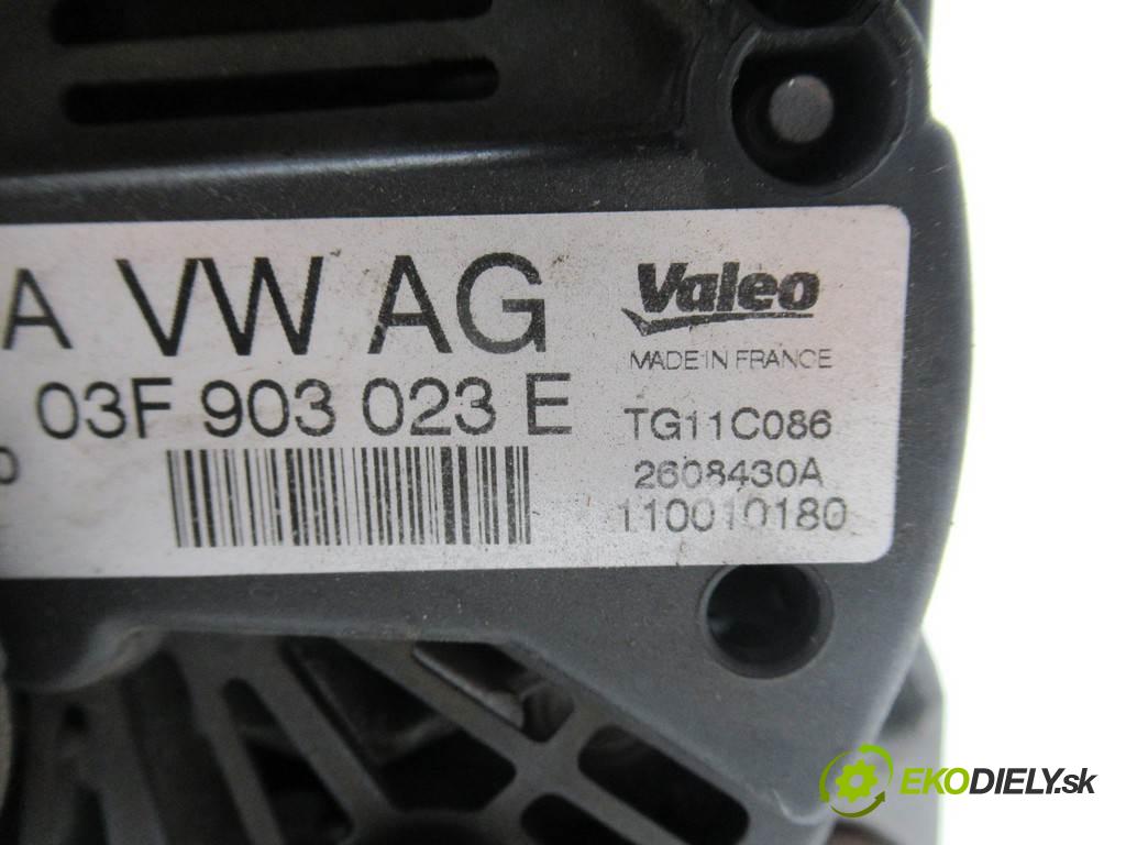 Skoda Fabia II 2010 63KW KOMBI 5D 1.2TSI 86KM 10-14 1197 Alternátor ...