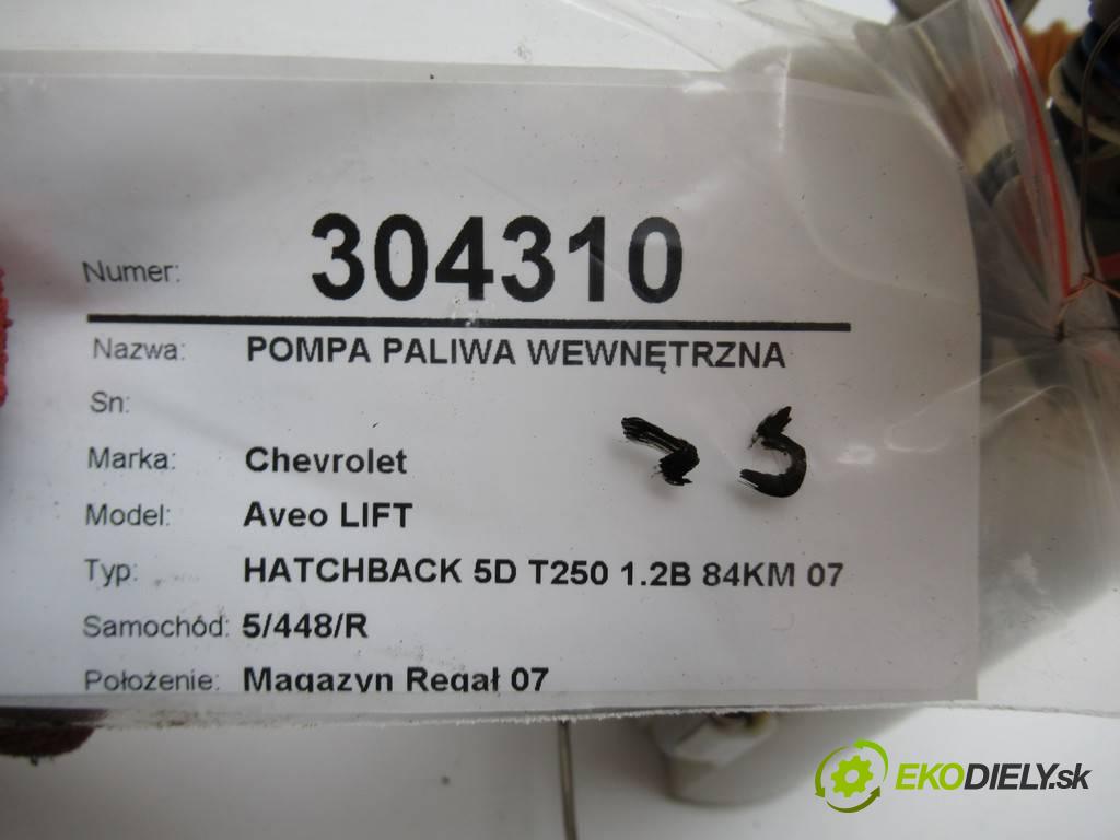 Chevrolet Aveo LIFT 2011 HATCHBACK 5D T250 1.2B 84KM 07-11 1200 Pumpa ...