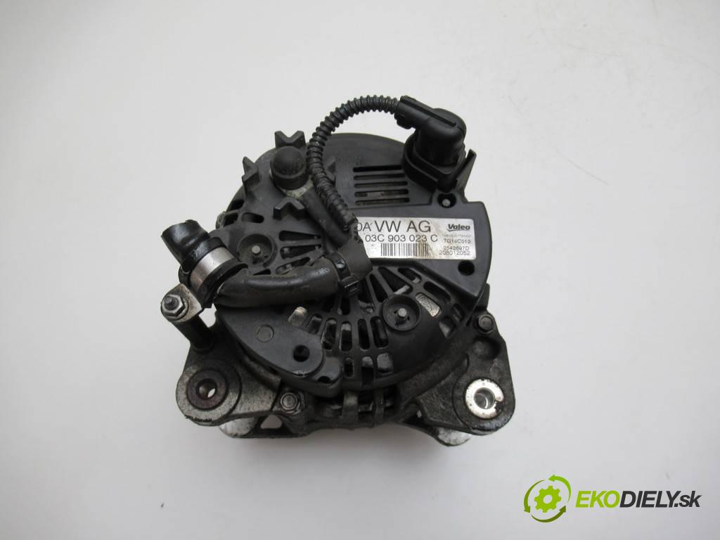 Seat Altea 2009 92kw 1.4TSI 125KM 04-09 1400 Alternátor 03C903023C ...