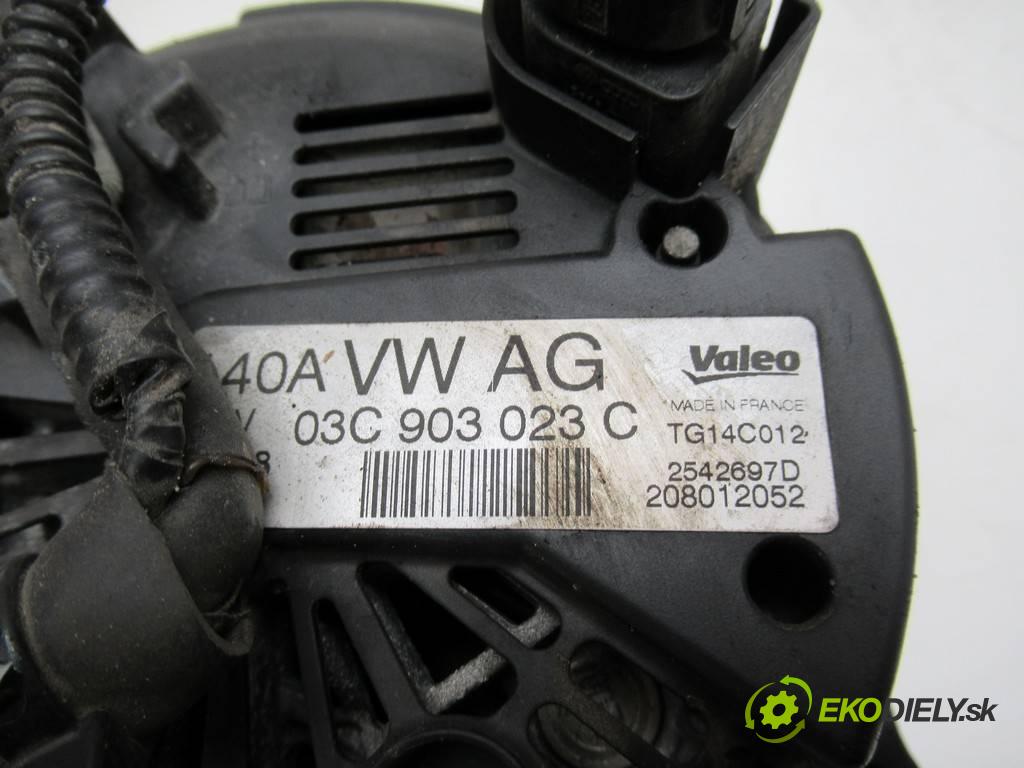 Seat Altea 2009 92kw 1.4TSI 125KM 04-09 1400 Alternátor 03C903023C ...