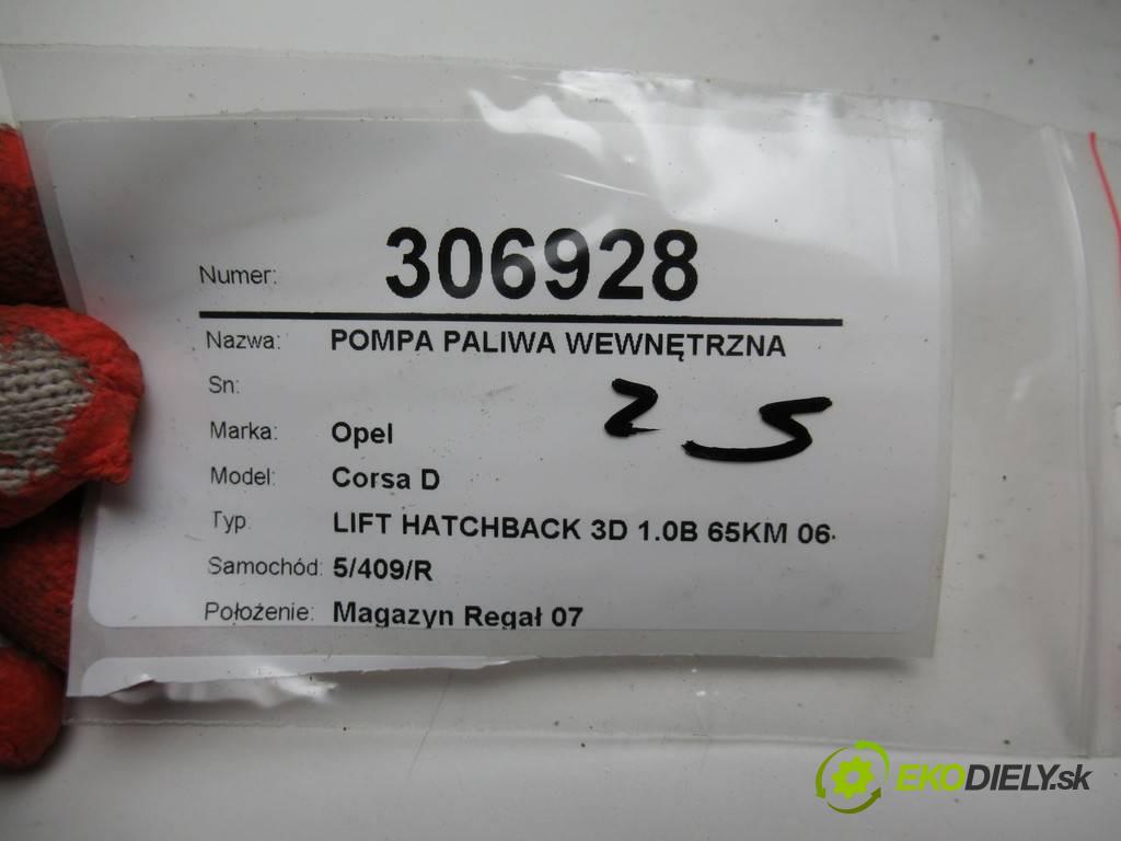 Opel Corsa D 2014 48 kW LIFT HATCHBACK 3D 1.0B 65KM 06-14 1000 Pumpa ...
