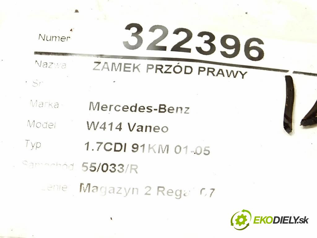 Mercedes-Benz W414 Vaneo 2005 67 kW 1.7CDI 91KM 01-05 1700 zámok predný ...