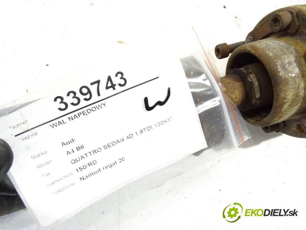 Audi A4 B6 2004 96 kW QUATTRO SEDAN 4D 1.9TDI 130KM 00-04 1900 Kardaň ...