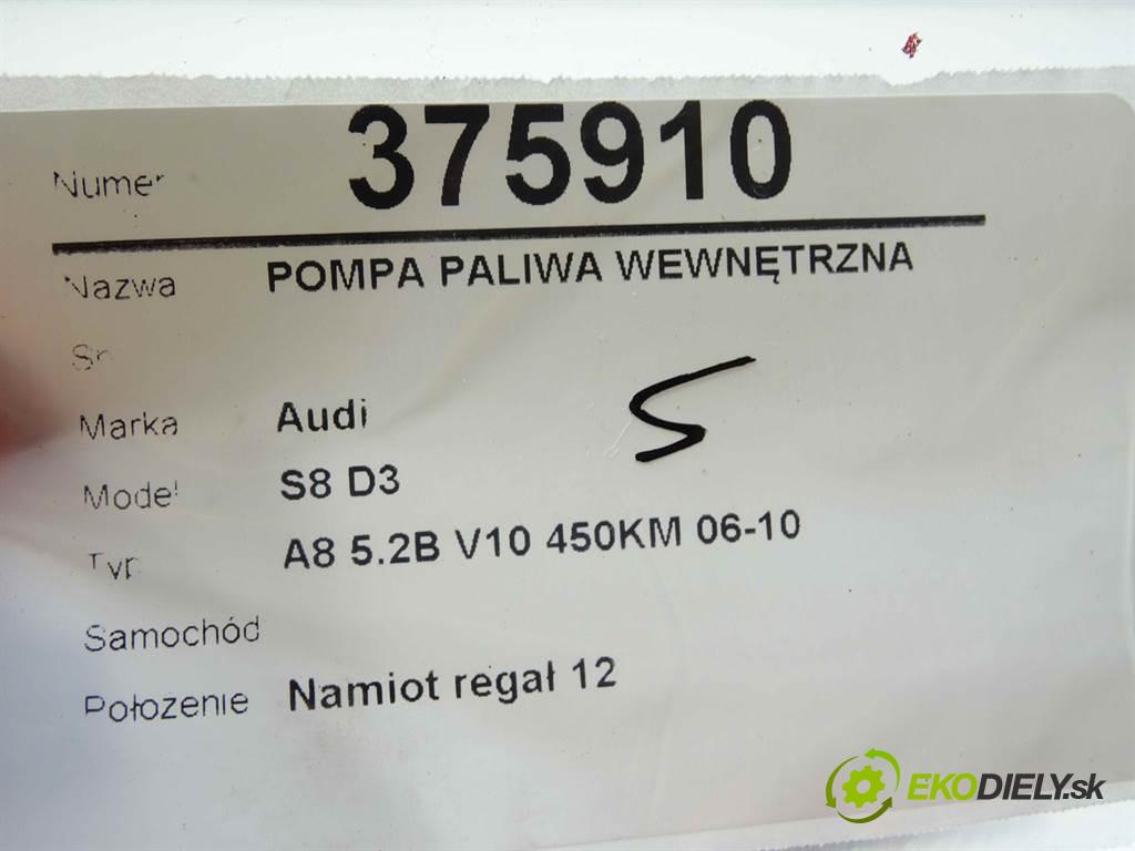 Audi S8 D3 A8 5.2B V10 450KM 06-10 pumpa paliva vnitřní 4E0919087H ...