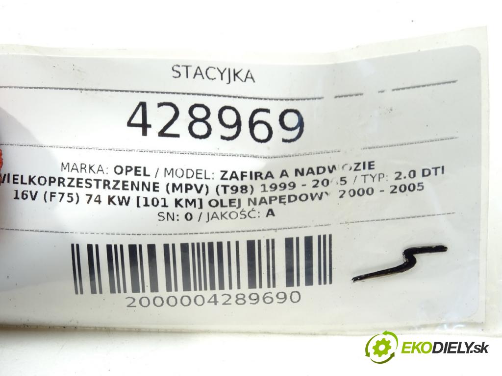 OPEL ZAFIRA A nadwozie wielkoprzestrzenne (MPV) (T98) 1999 - 2005 2.0 ...