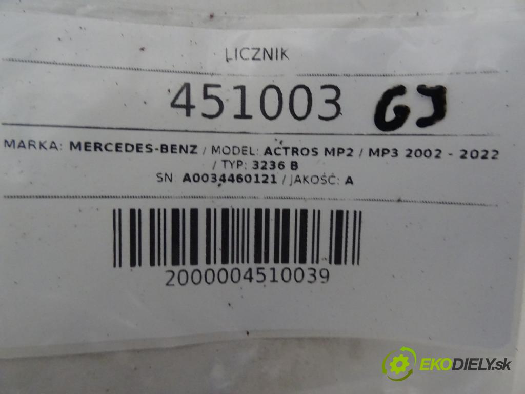 MERCEDES-BENZ ACTROS MP2 / MP3 2002 - 2022 3236 B prístrojovka ...