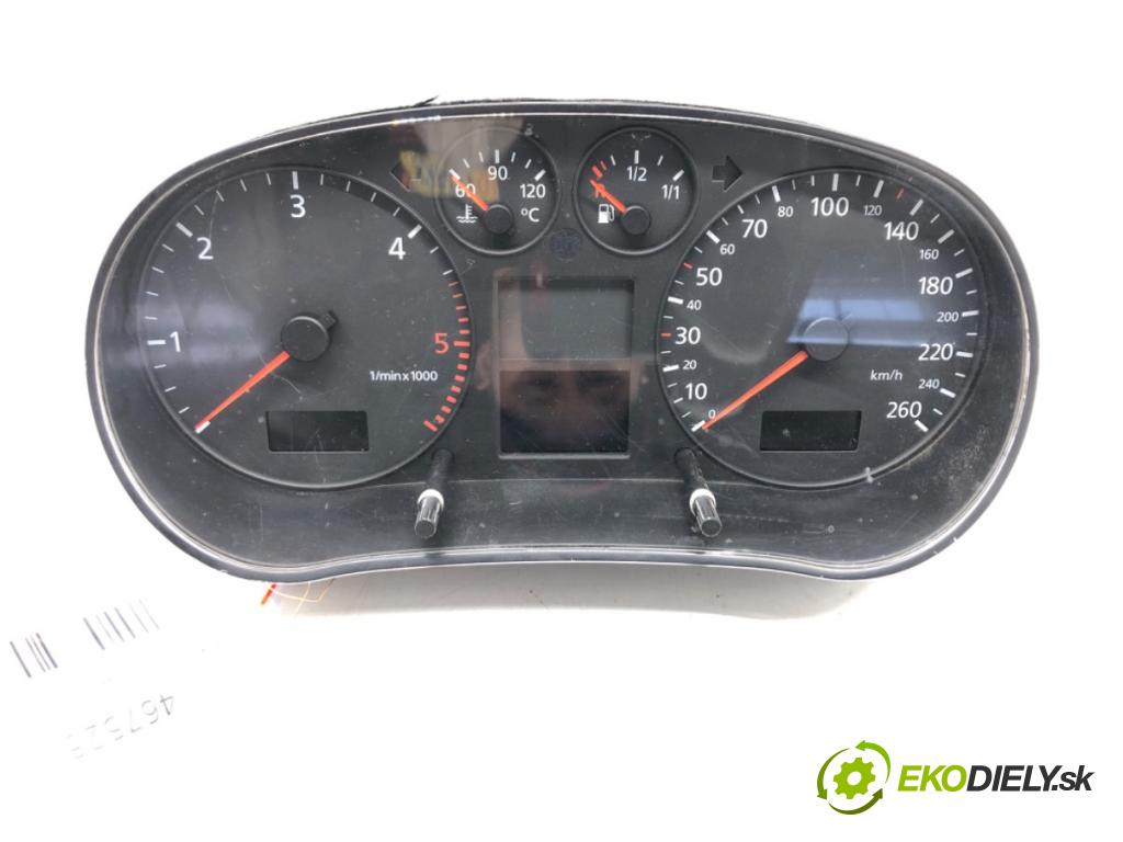 AUDI A3 (8L1) 1996 - 2006 1.9 TDI 66 kW [90 KM] olej napędowy 1996 - 2001 prístrojovka ...