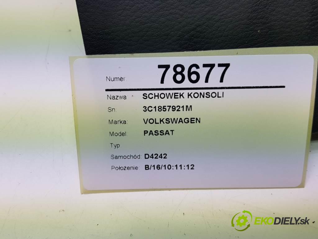 VOLKSWAGEN PASSAT 2013 130kW B7 1968 přihrádka kastlík přístrojovky ...