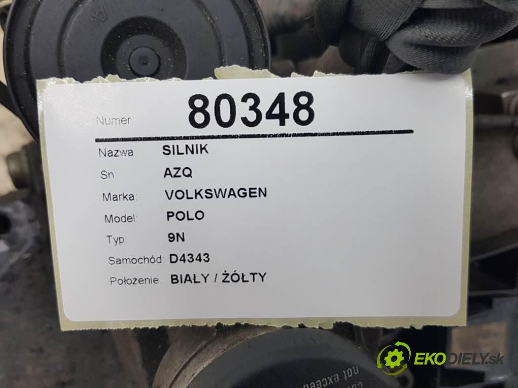 VOLKSWAGEN POLO 9N 2003 47kW 9N 1198 Motor AZQ (Motory (kompletné ...