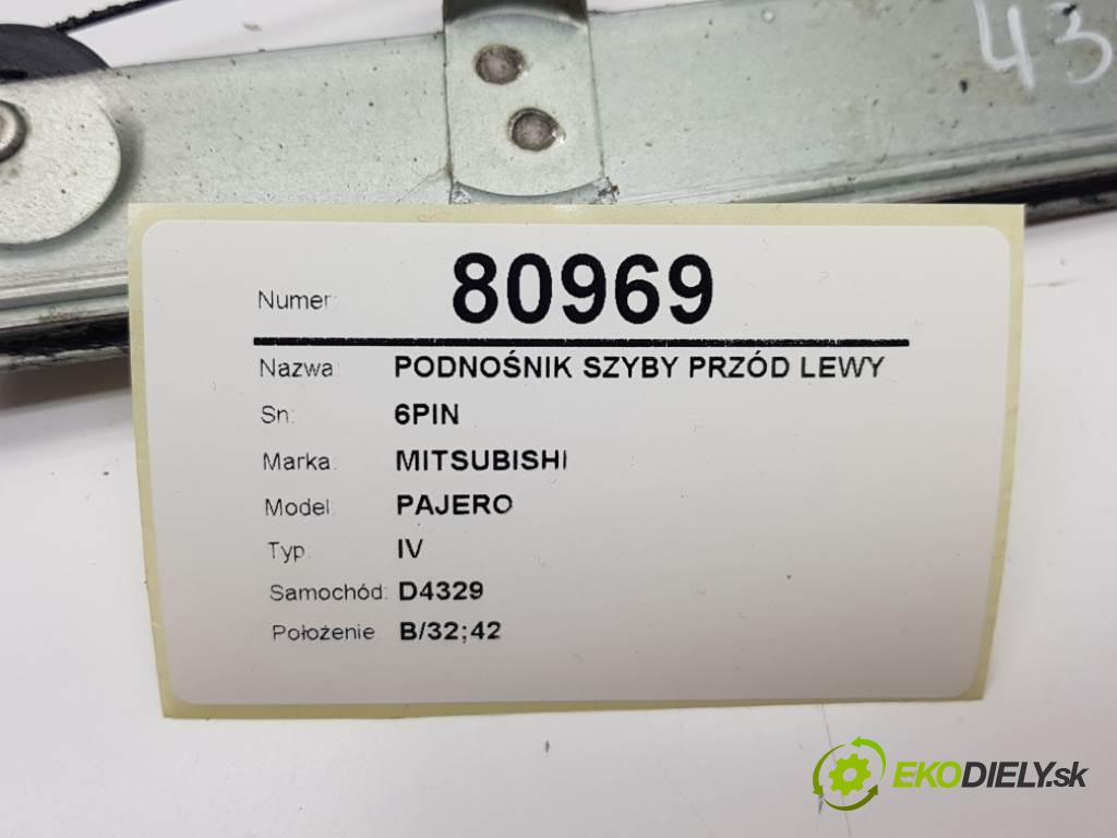 MITSUBISHI PAJERO IV 2007 125 kW IV 3200 mechanismus okna přední část ...