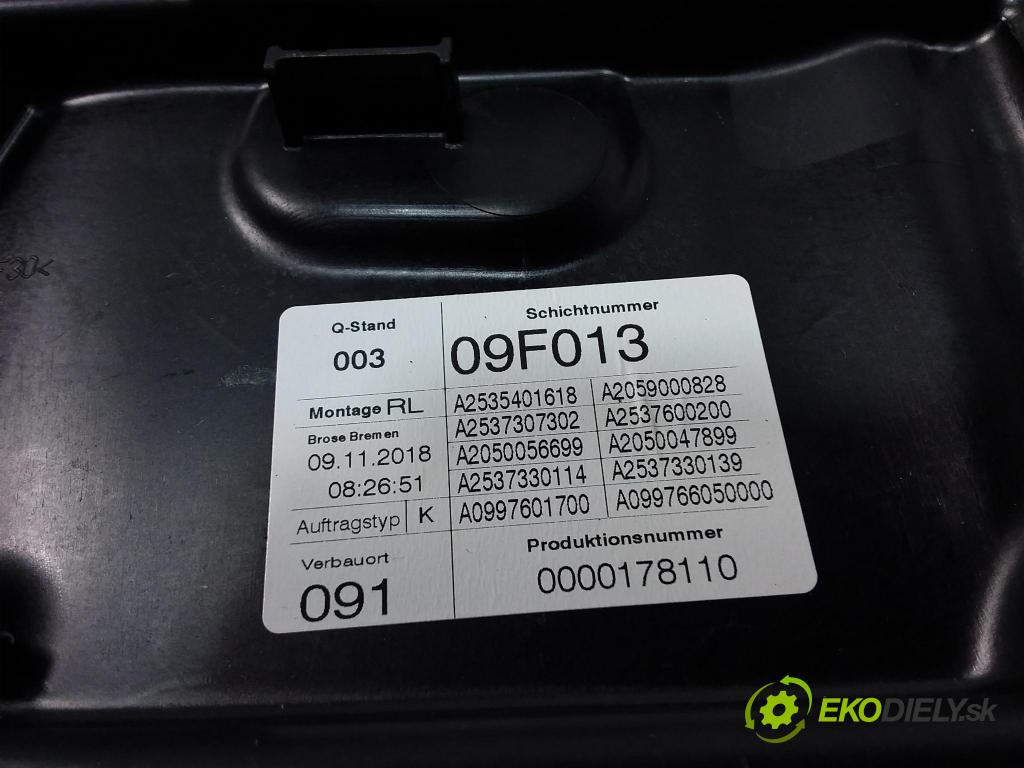 Mercedes GLC-Klasa 2018 mechanismus stahování Sklenka: Zad: Levý ...