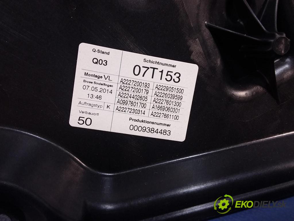 Mercedes S-klasa 2014 Výtah Sklenka: Přední Levý: A2227200193 | EkoDily.cz