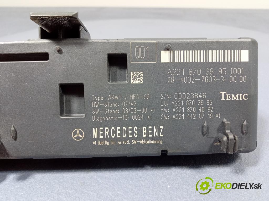Mercedes Cl 2009 řídící jednotka A2218703995 | EkoDily.cz