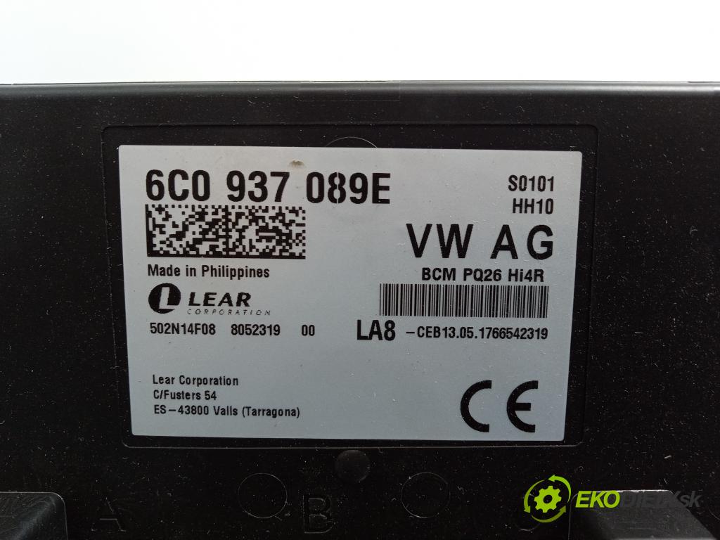 Skoda Rapid 2017 řídící jednotka Komfortu 6C0937089E | EkoDily.cz